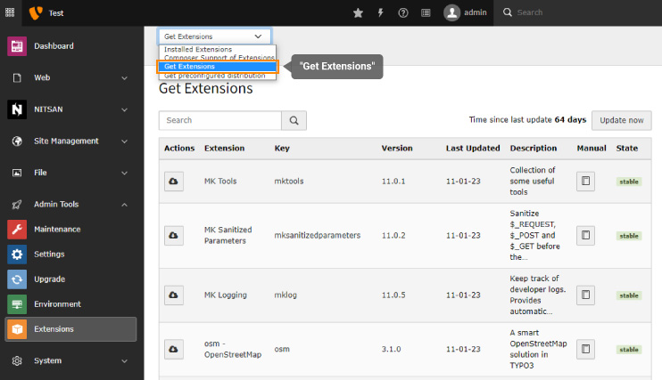 TYPO3 Extension Installieren/Deinstallieren: Backend & Composer
